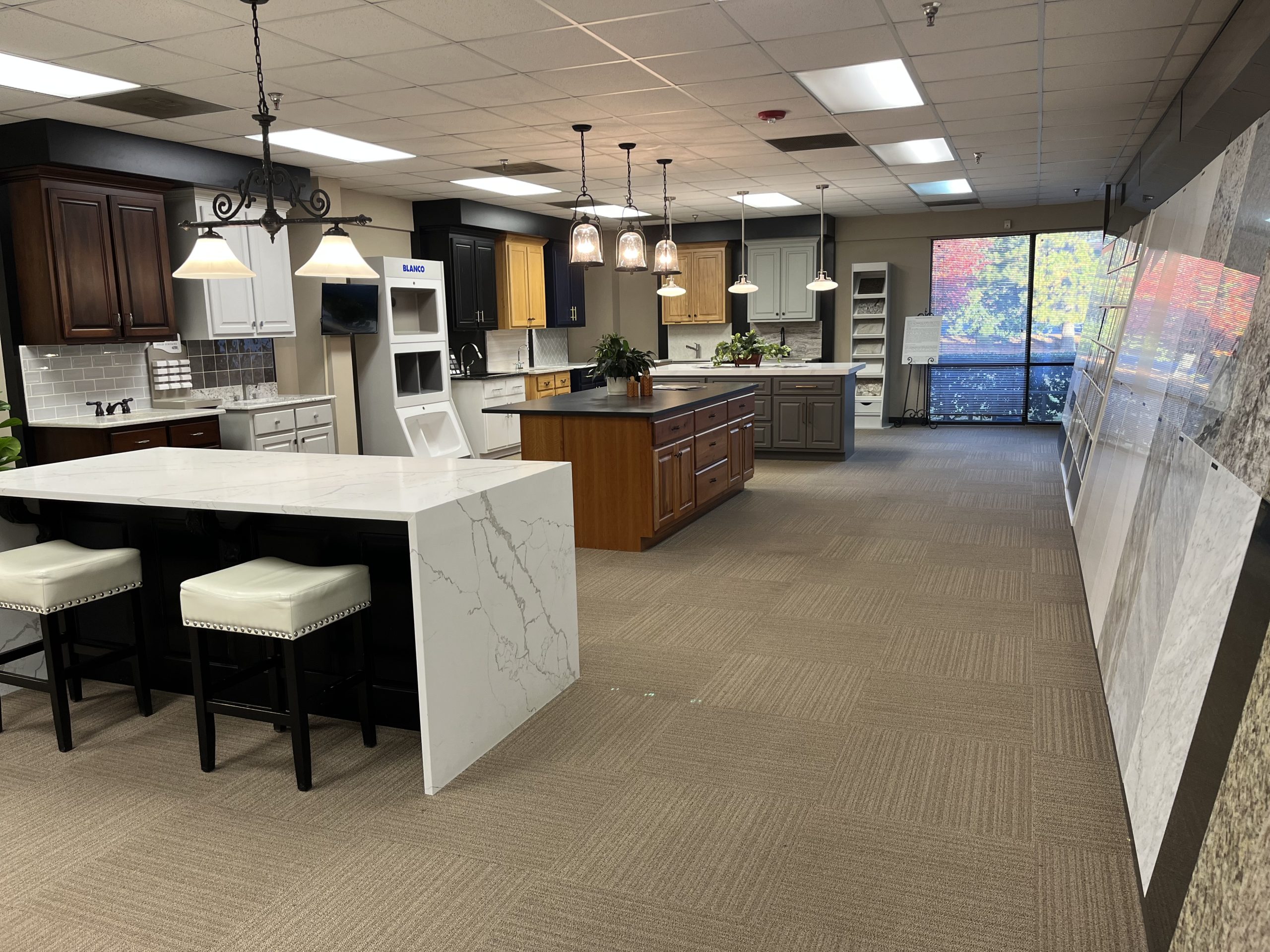 Designer showroom for countertops and custom closet ideas - Top South